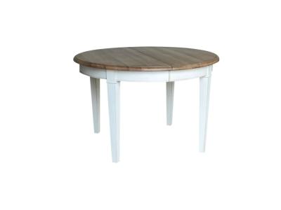 Table Ronde Extensible en Bois de Chêne