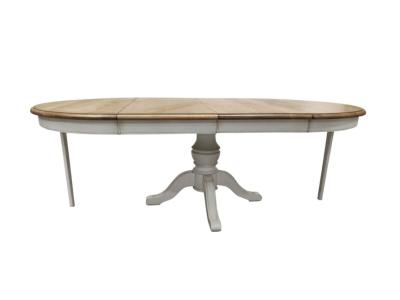 Table Ronde Pied central Bois Chêne Massif Extensible | 120-220